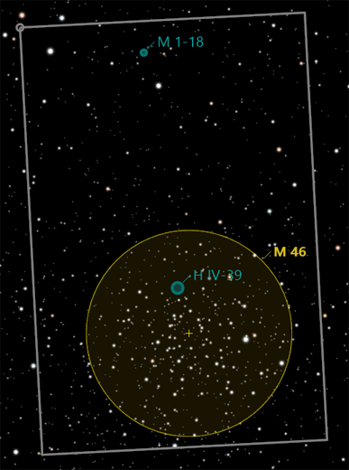 Red+Blue Filter Imaging of M46